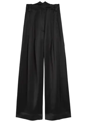 PATRICK MCDOWELL Alexandra Wide-leg Satin Trousers