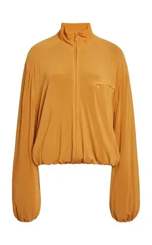 Christopher Esber Dannie Jersey Bomber Jacket - Orange