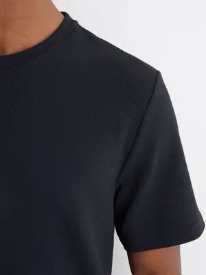 REISS Textured Crew-neck Modern-fit T-shirt