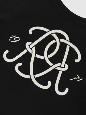 REISS 3-9 Yrs Monogram Cotton Long-sleeve T-shirt