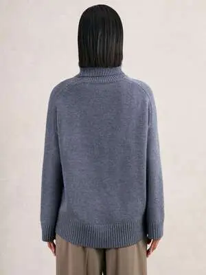 REISS Wool-cashmere Roll-neck Jumper