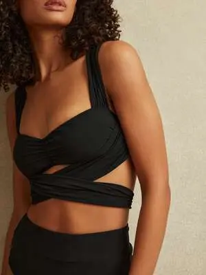 REISS Wrap Design Bikini Top