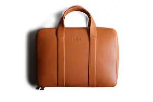 HARBER LONDON Laptop Briefcase Tan - Orange