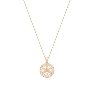 SEVEN SAINTS Merkaba Star Light Body Activation Necklace Pink