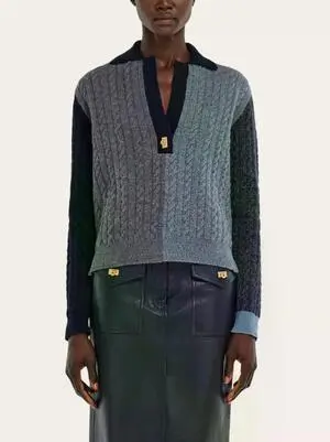 FERRAGAMO Gancio-detail Cable Knit