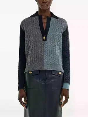 FERRAGAMO Gancio Detail Cable Knit Jumper