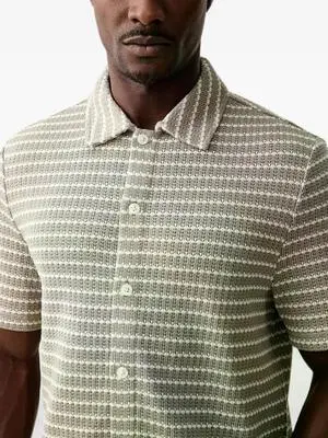 Michael Kors Horizontal-stripe Short-sleeve Shirt