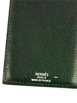 Hermès 2000s Lizard-effect Leather Note Case