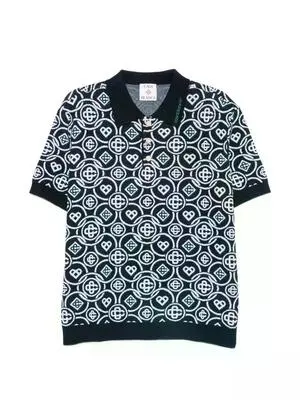 Casablanca Monogram-print Polo Shirt
