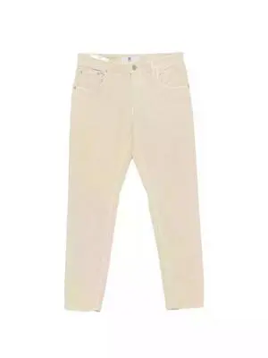 PT TORINO Corduroy-effect Five-pocket Trousers - Neutrals