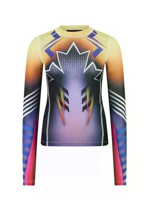 Dsquared2 Graphic Print Long Sleeve T-shirt - Purple