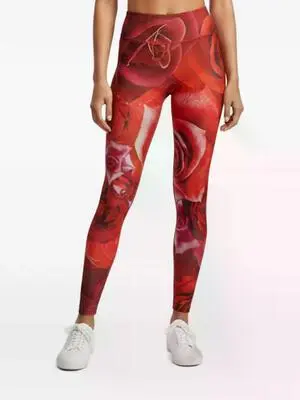 Roberto Cavalli Rose-print Leggings