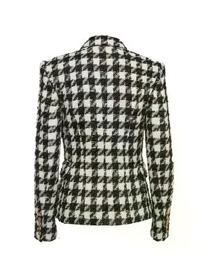 Balmain Houndstooth Double-breasted Blazer