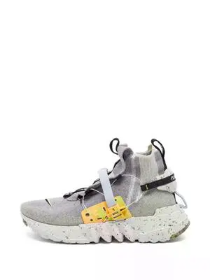 Nike Space Hippie 03 Knitted High-top Sneakers - Grey