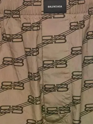 Balenciaga Monogram Poplin Shorts