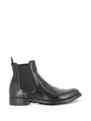 Officine Creative Chronicle Elasticated-side Leather Boots - Black