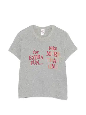 RE/DONE X Coca Cola Slogan-print T-shirt - Grey