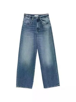 ICON DENIM LOS ANGELES Faded Wide-leg Jeans - Blue