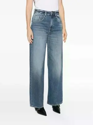 ICON DENIM LOS ANGELES Faded Wide-leg Jeans