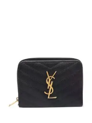 Saint Laurent 2000s Cassandre Wallet - Black