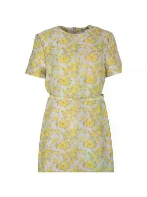Simkhai Caraline Floral-jacquard Midi Dress