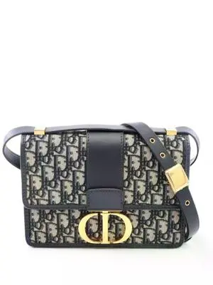 Dior 2010s 30 Montaigne Shoulder Bag - Blue