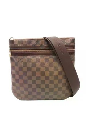 LOUIS VUITTON 2009 Bosphore Damier Ebene Cross Body Bag - Brown
