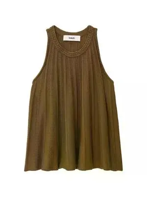 Ba&sh Serres Pointelle-knit Tank Top
