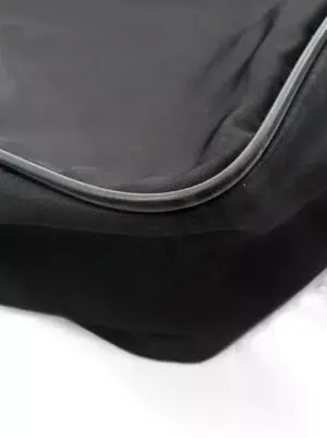 Prada 2000s Enamel Triangle Logo Shoulder Bag