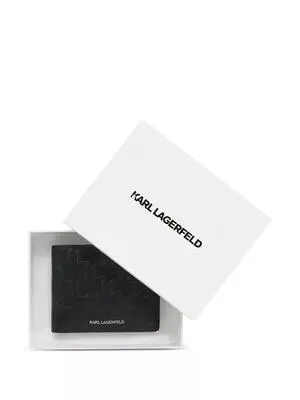 Karl Lagerfeld Monogram Perforated Wallet