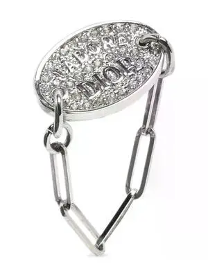 Dior J'adore Chain-link Crystal Ring