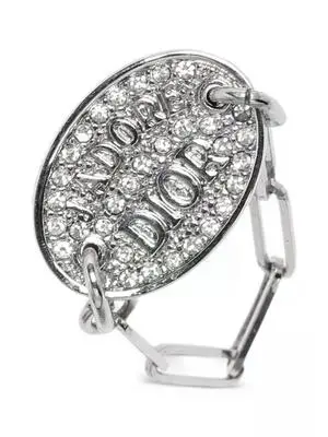 Dior J'adore Chain-link Crystal Ring