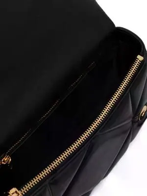 Moschino Quilted Logo-plaque Shoulder Bag