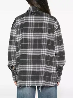 ICON DENIM LOS ANGELES Check Pattern Raw-cut Shirt