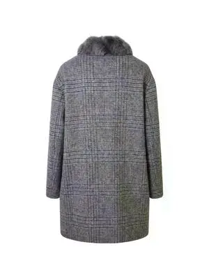 MANZONI 24 Checked Single-breasted Coat
