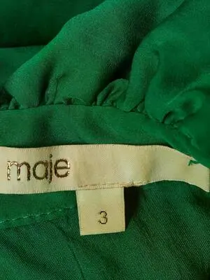 Maje Rovanta Ruffle-detail Midi Dress