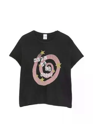 RE/DONE Graphic-print T-shirt - Black