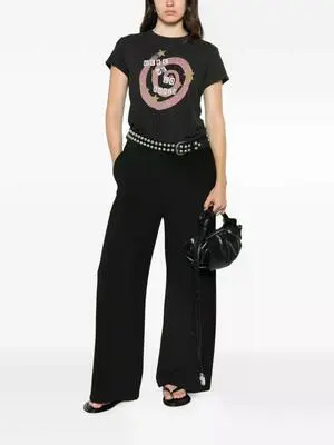 RE/DONE Graphic Print Cotton T-shirt - Black