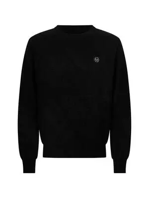 Philipp Plein Monogram Knit Sweater - Black