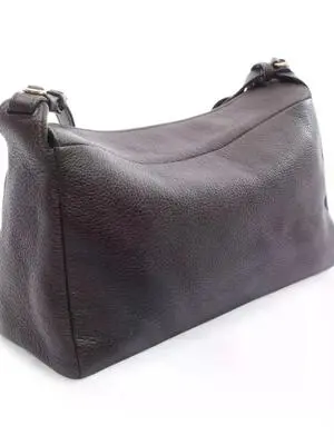 Miu Miu 2020s Pebbled Leather Shoulder Bag - Brown