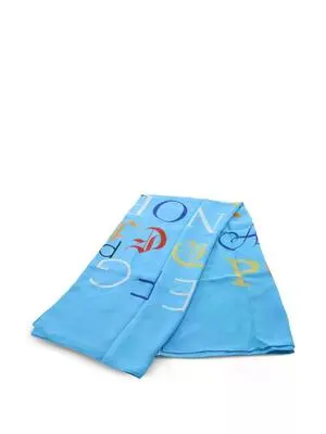 Hermès 2010s A.m.cassandre Silk Scarf - Blue