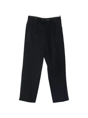 Karl Lagerfeld Pleated Wide-leg Trousers - Blue