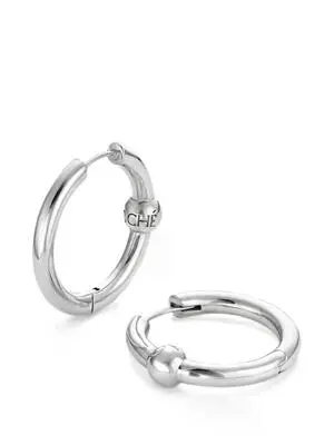 POCHE PARIS Harmony Bead-embellished Hoop Earrings