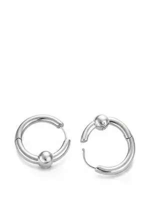 POCHE PARIS Harmony Bead-embellished Hoop Earrings