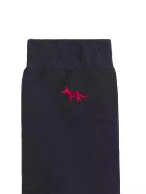 Maison Kitsuné Fox Patch Crew Socks
