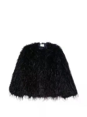 FORTE_FORTE Embellished Feather Jacket - Blue