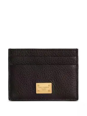Dolce & Gabbana Calfskin Card Holder - Brown