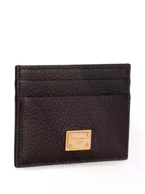Dolce & Gabbana Calfskin Card Holder - Brown