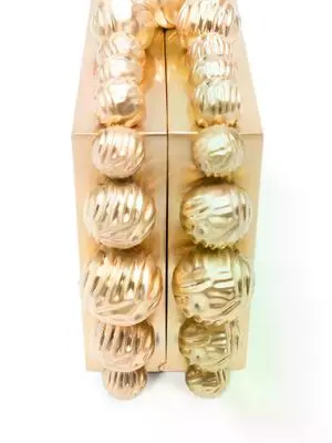 Cult Gaia Bead-embellished Box Clutch Bag