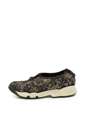 Dior Fusion Crystal-embellished Sneakers - Black